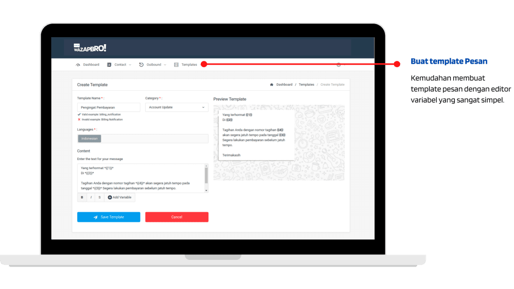 Wazapbro.com - Aplikasi Broadcast WhatsApp Web API